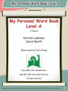 My Personal Word Book Level A – TREE HOUSE PRESS